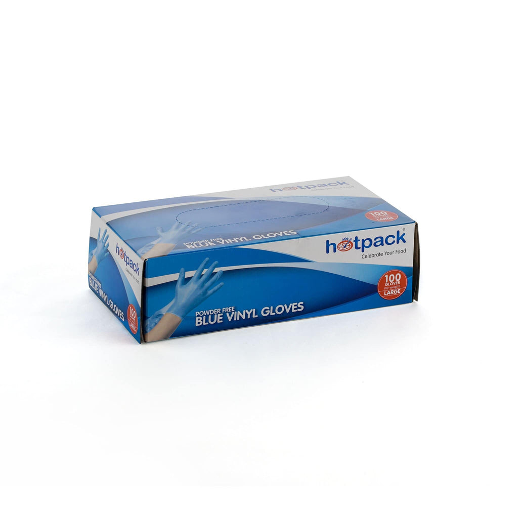 1000 Pieces Blue Powder Free Vinyl Gloves – hotpack.qa