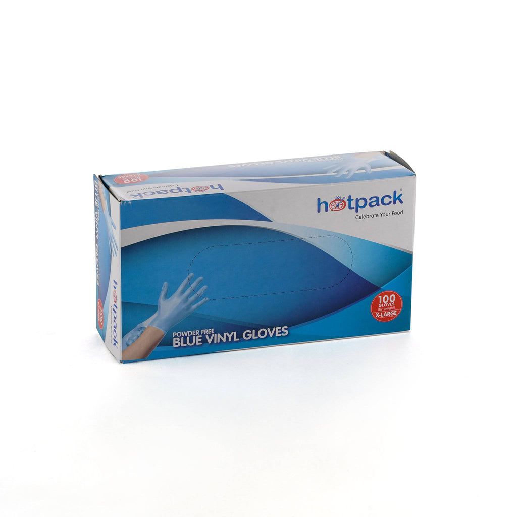 1000 Pieces Blue Powder Free Vinyl Gloves – hotpack.qa